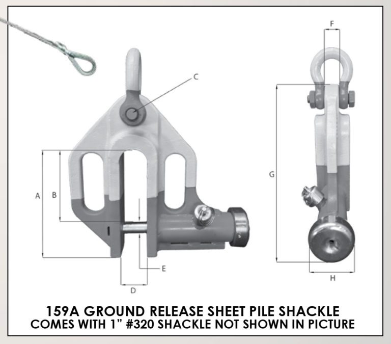 Skookum® Ground Release Sheet Pile Shackle - All Rigging Co. - Rigging ...